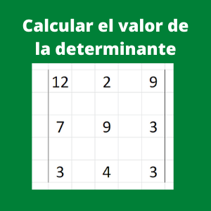 3 ejercicios para calcular determinante de 3*3 - Matematicas 2023 ...